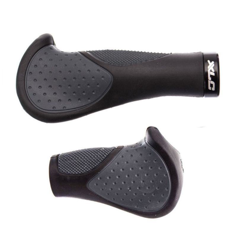 XLC Ergo Lock-On Grips Shift Grey/Black