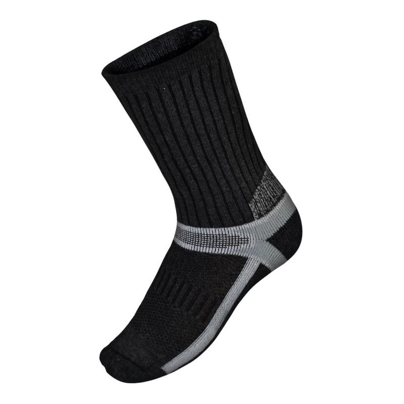 Funkier Bussoleno Climayarn Merino Winter Socks Grey/White