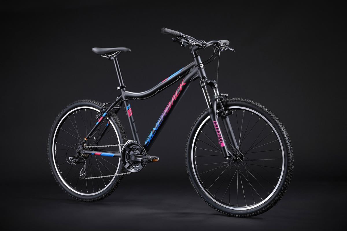 2020 Silverback Women's Stride SLD 26" Bike Black/Magenta