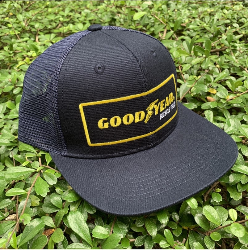 Goodyear Flat Bill Trucker Cap Navy
