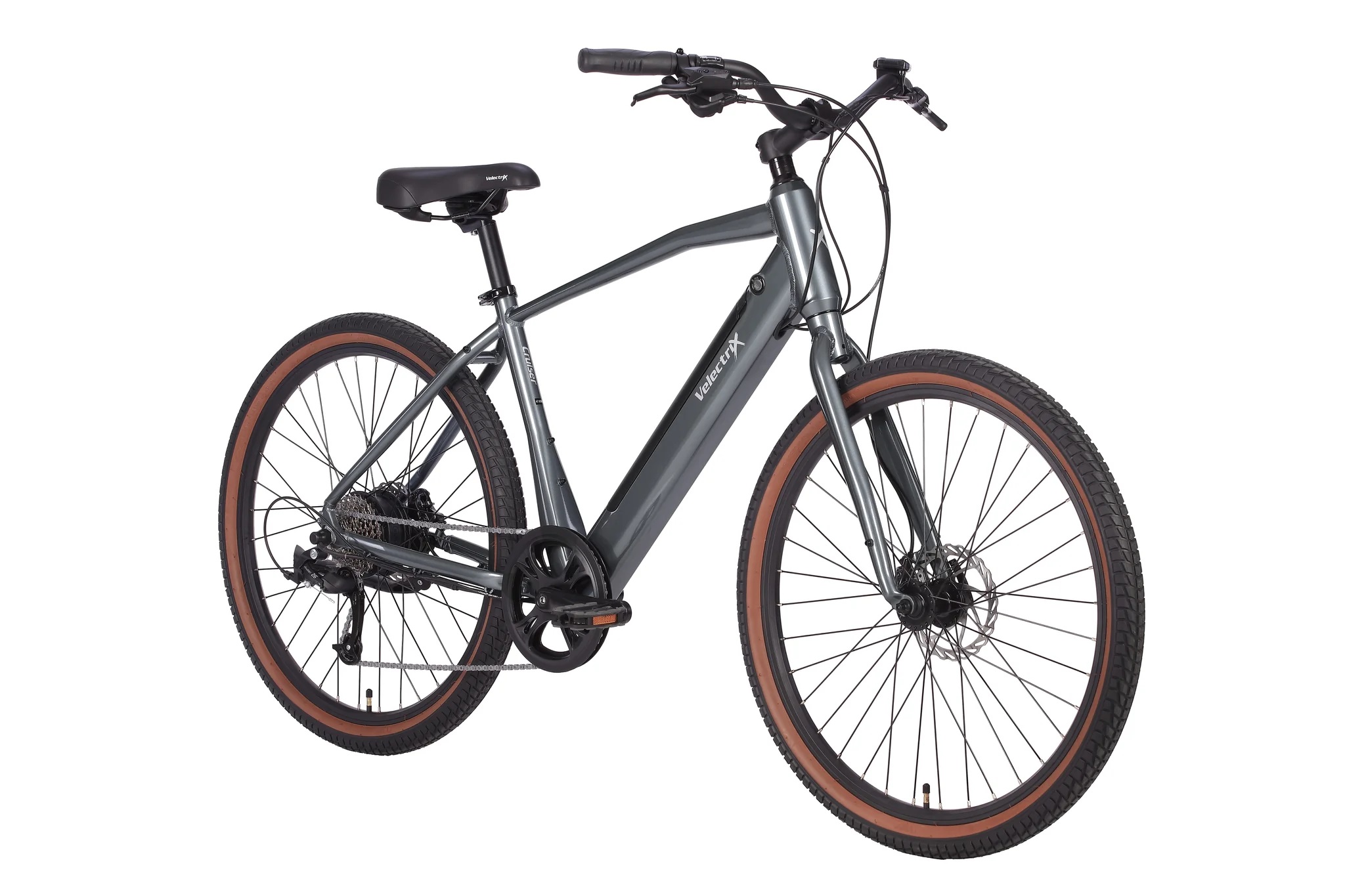 VelectriX Cruiser Electric Bike Silver