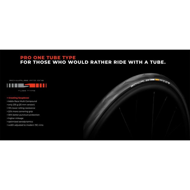 Schwalbe Pro One Tube Type 700c Folding Tyre
