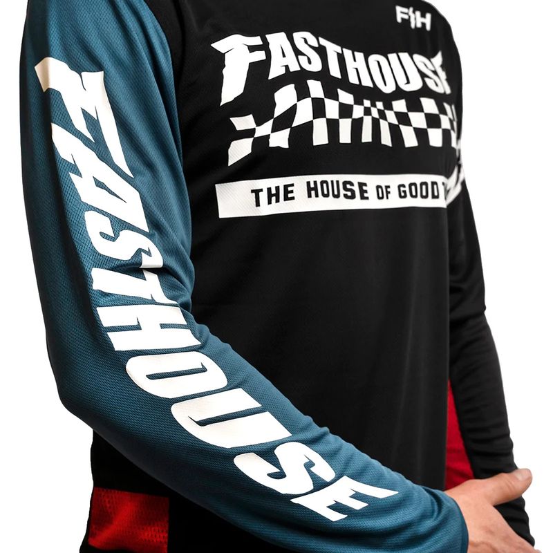 Fasthouse Classic Velocity LS Jersey Black/Indigo