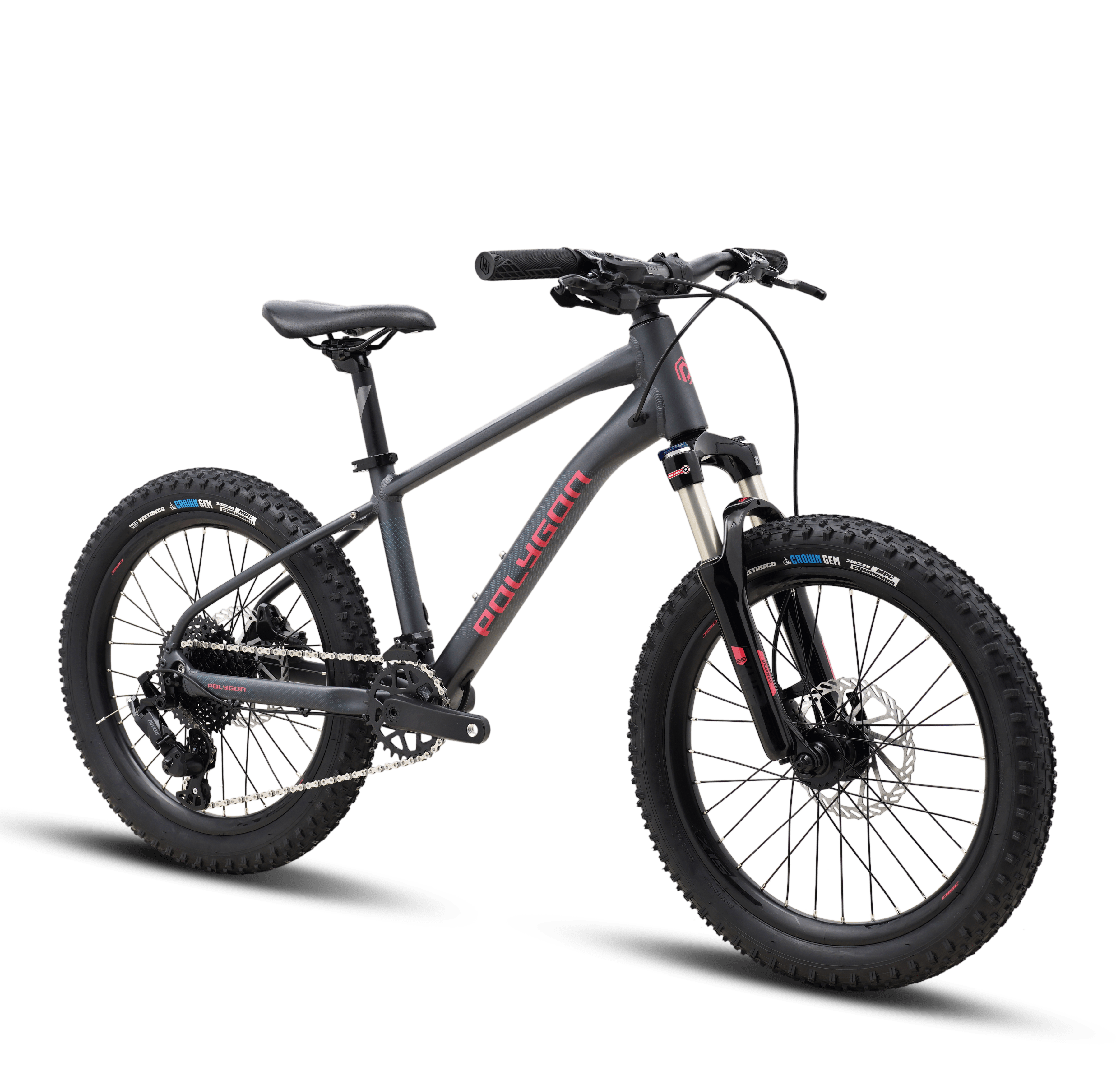 Polygon Xtrada 20" Kids Bike - Charcoal