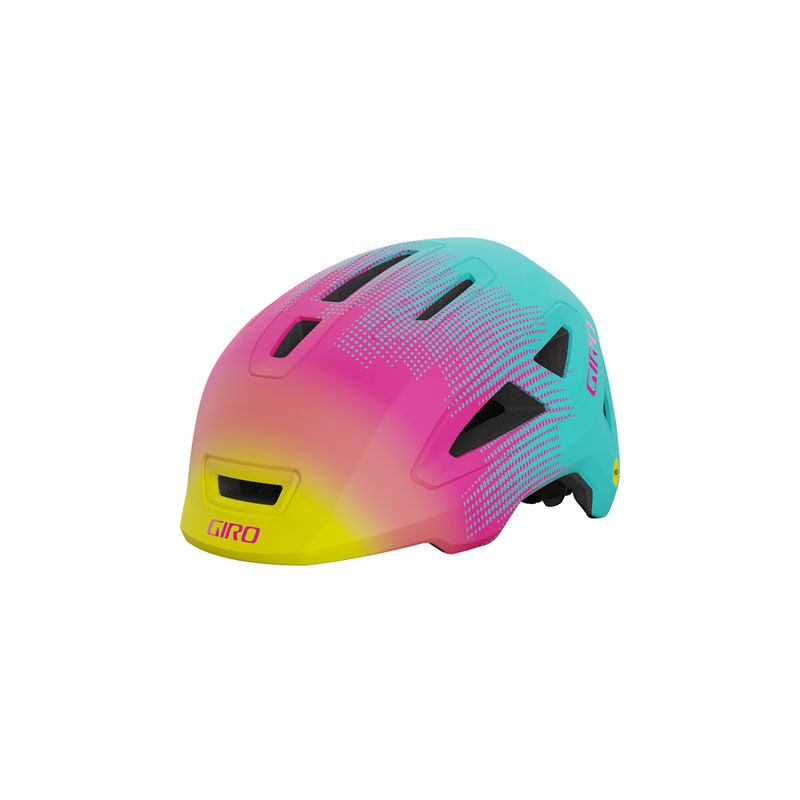 Giro Kids Scamp II Helmet Matte Teal/Pink Towers
