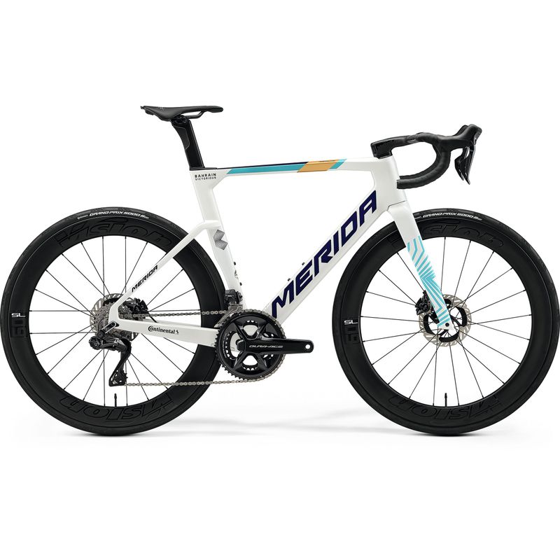 2026 Merida Reacto Team Carbon Road Bike - Teal/Pearl